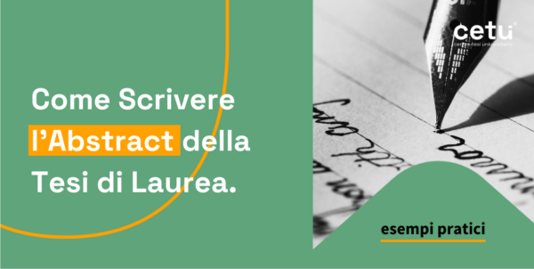Come Scrivere l’Abstract della Tesi di Laurea? ( Esempi)